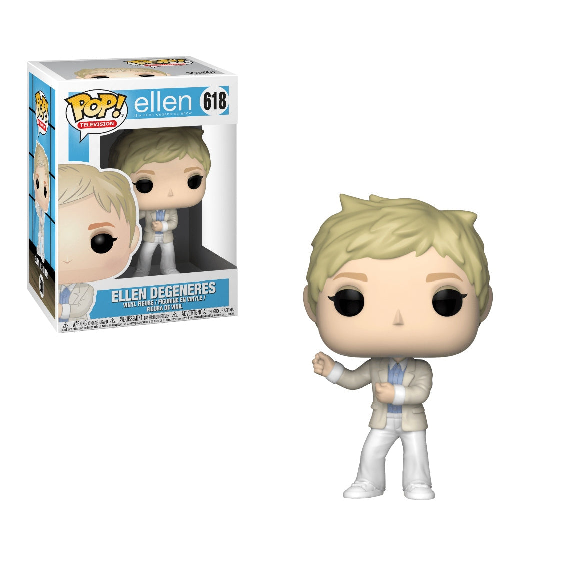 Funko Pop! Ellen: Ellen Degeneres Vinyl Figure #618 – Boxed Vinyl ...
