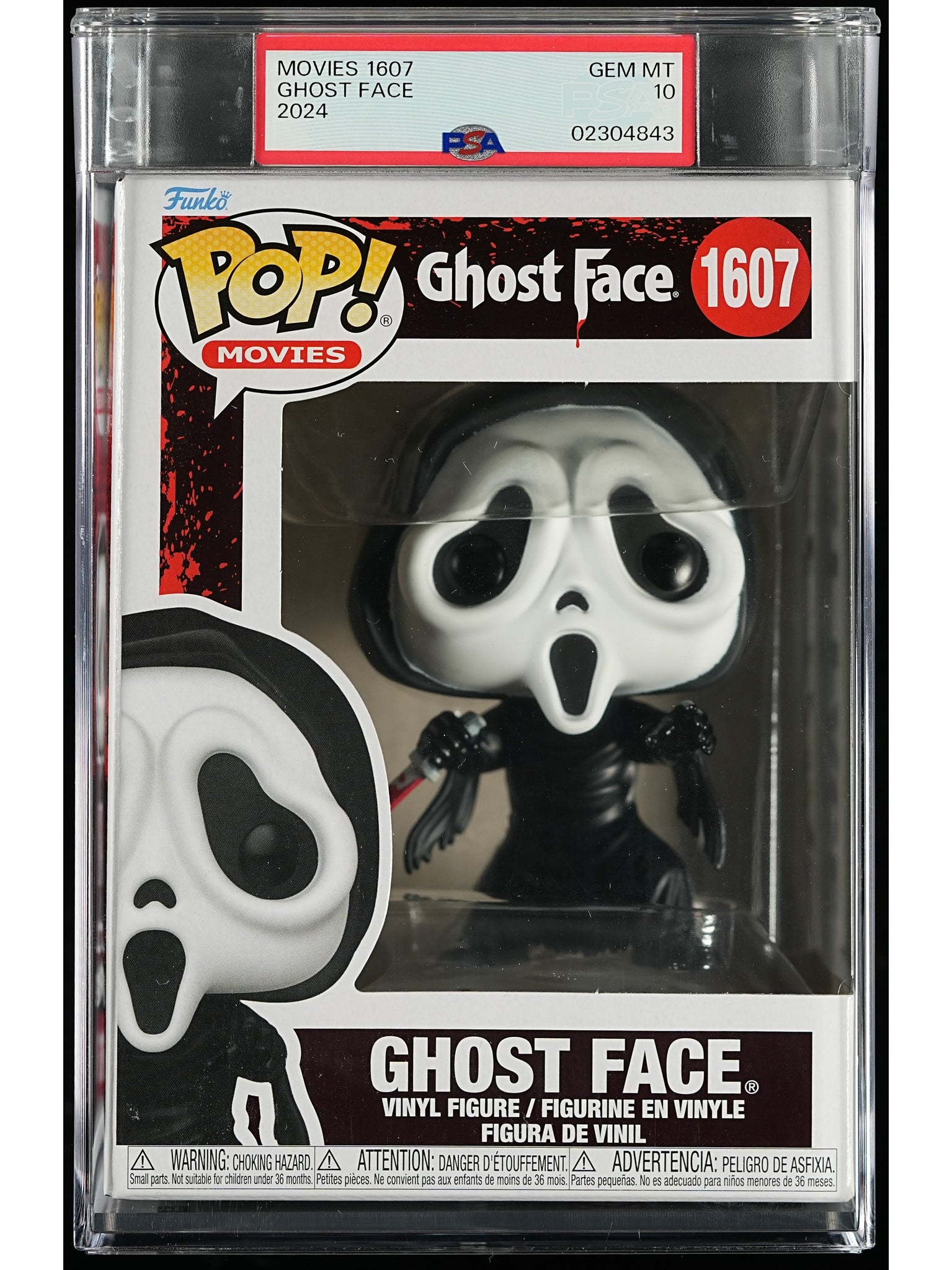 Funko Pop! Ghost Face: Ghost Face PSA Graded Vinyl Figure #1607 Cert ...