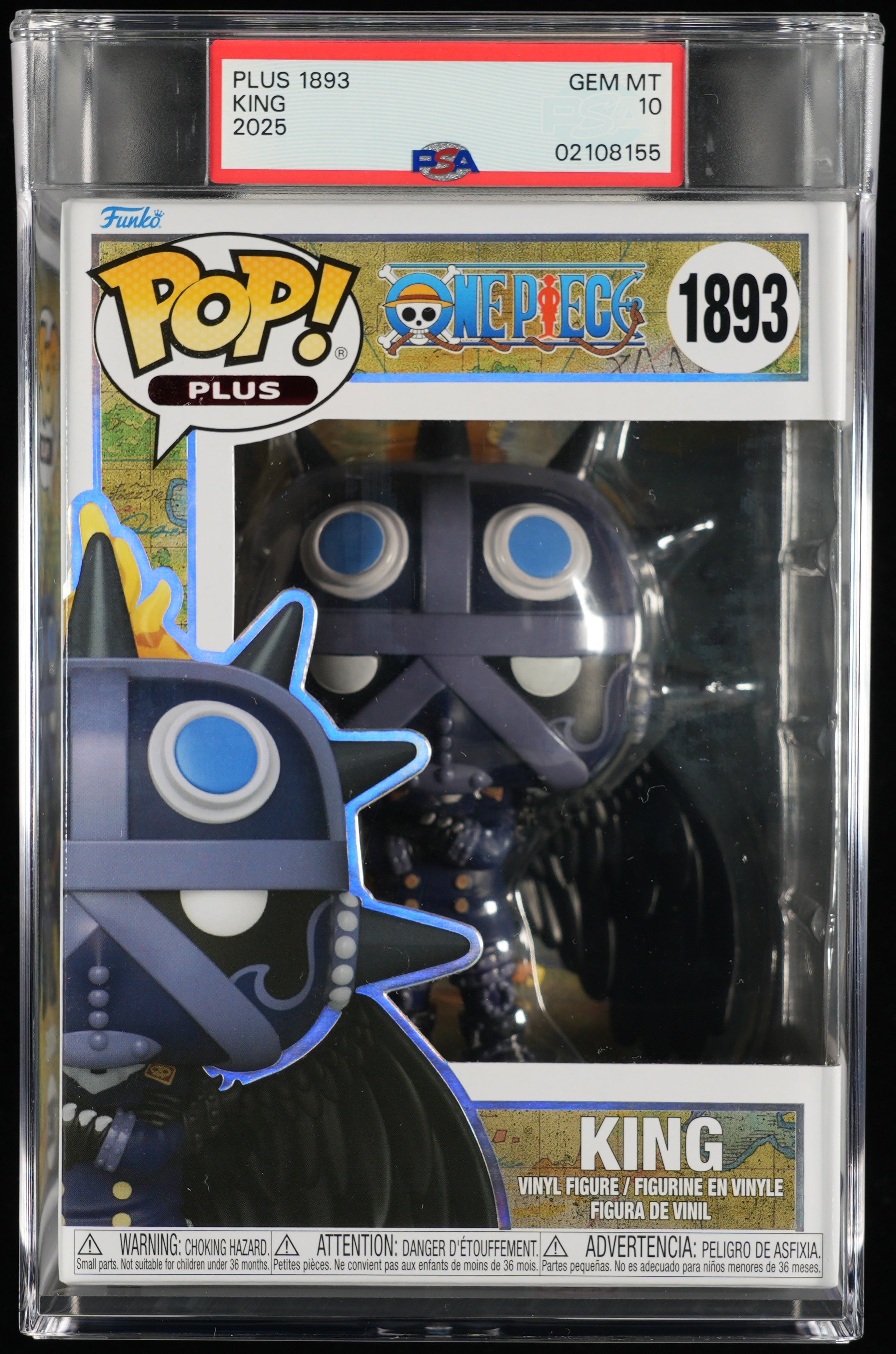 Funko Pop! PSA Graded One Piece: King PSA Graded 10 GEM MINT Vinyl ...
